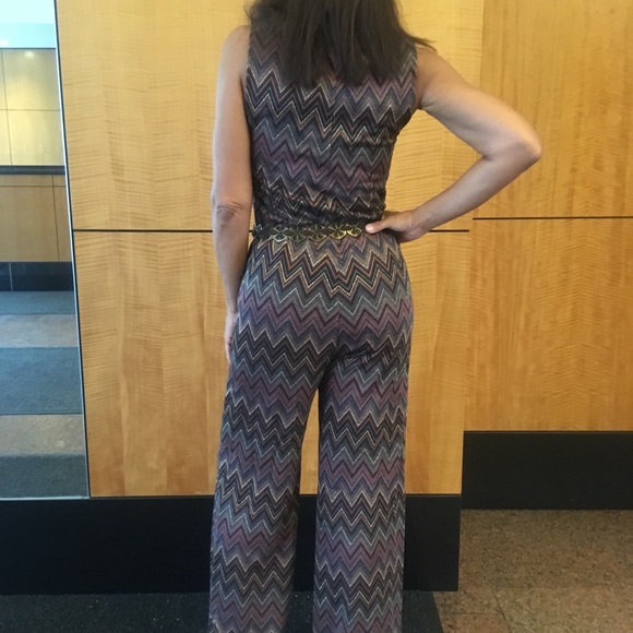 Lauren Vidal | Pants & Jumpsuits | Lauren Vidal Mod Vneck Jumpsuit ...